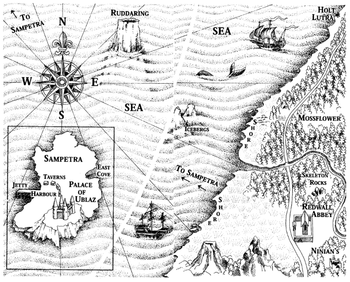 Book #9 – The Pearls of Lutra – Maps of Redwall!