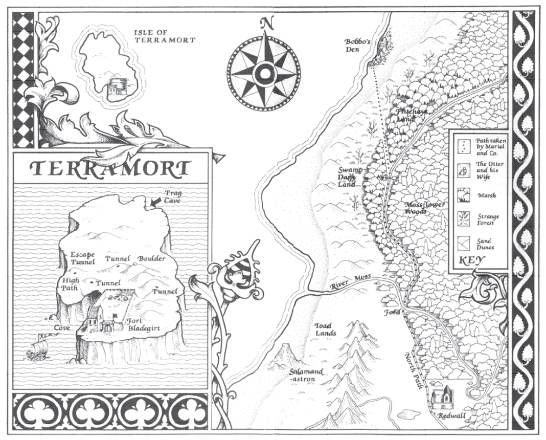 Book #4 – Mariel of Redwall – Maps of Redwall!